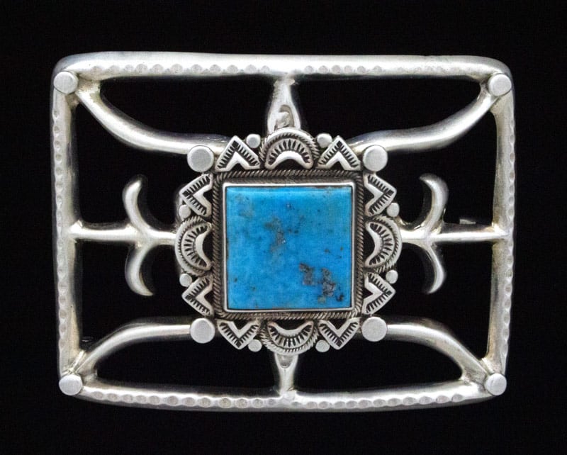 Turquoise Belt Buckles - Vintage Turquoise Belt Buckles | SilverTQ