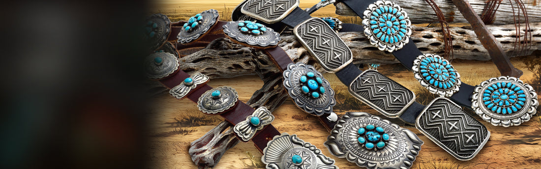 Native American Concho Belts - Designed by Navajo Artists | SilverTQ