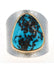 High Grade Natural Morenci Turquoise Ring - $4,200 - R#1828 - SilverTQ