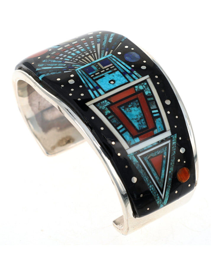 Multi-Stone Micro Inlay Bracelet - $4,775 - STB#1873 - SilverTQ